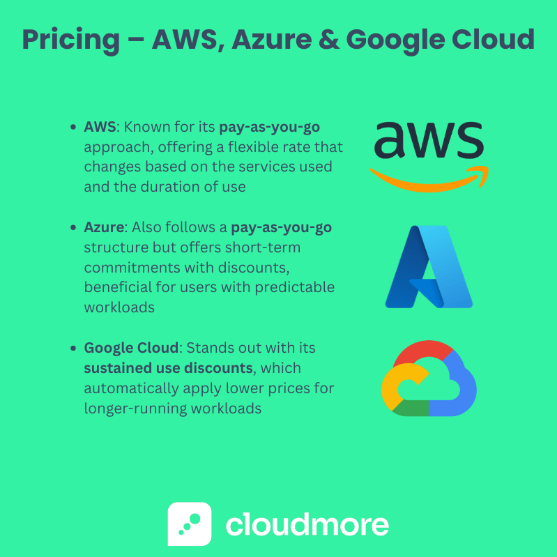 AWS vs Azure vs Google Cloud - Key Cloud Services Comparison